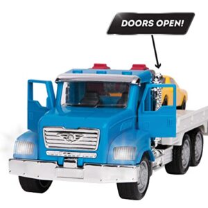 Driven by Battat – Toy Tow Truck For Kids – City Vehicle Toy – Lights & Sounds – Movable Parts – 3 Years + – Micro Tow Truck