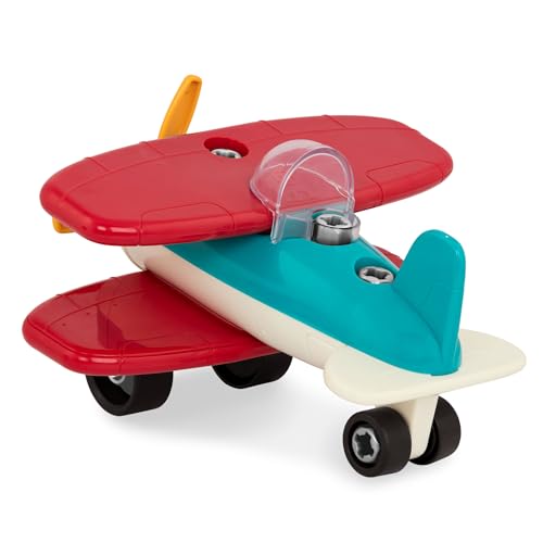 Battat – Classic Construction Toy – Pretend Play Toys – Toddler Plane Playset – Dexterity Building Toy – 3 Years + – Take-Apart Airplane