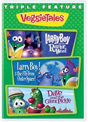 dvd-veggie tales triple feature-rumor weed/fib/dav