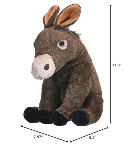 Wild Republic Mule Plush, Stuffed Animal, Plush Toy, Gifts for Kids, Cuddlekins 12"