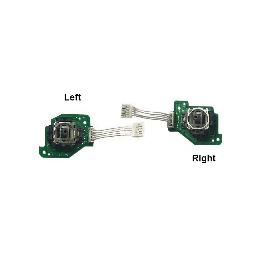 Rinbers® Left Right Analog Joysticks with PCB and Flex Cable Assembly Replacement for Nintendo Wii U Gamepad Controller