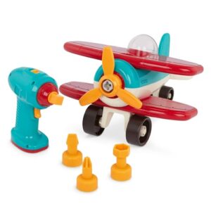 battat – classic construction toy – pretend play toys – toddler plane playset – dexterity building toy – 3 years + – take-apart airplane