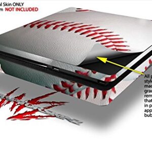 Vinyl Decal Skin Wrap compatible with Sony PlayStation 4 Slim Console Baseball (PS4 NOT INCLUDED)