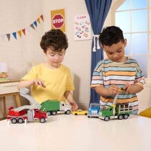 Driven by Battat – Toy Tow Truck For Kids – City Vehicle Toy – Lights & Sounds – Movable Parts – 3 Years + – Micro Tow Truck