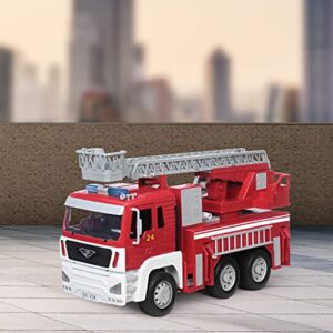 Driven by Battat – Large Toy Fire Truck for Kids – Toy Rescue Vehicle – Red Emergency Toy Truck – Lights & Sounds – 3 Years + – Standard Fire Truck