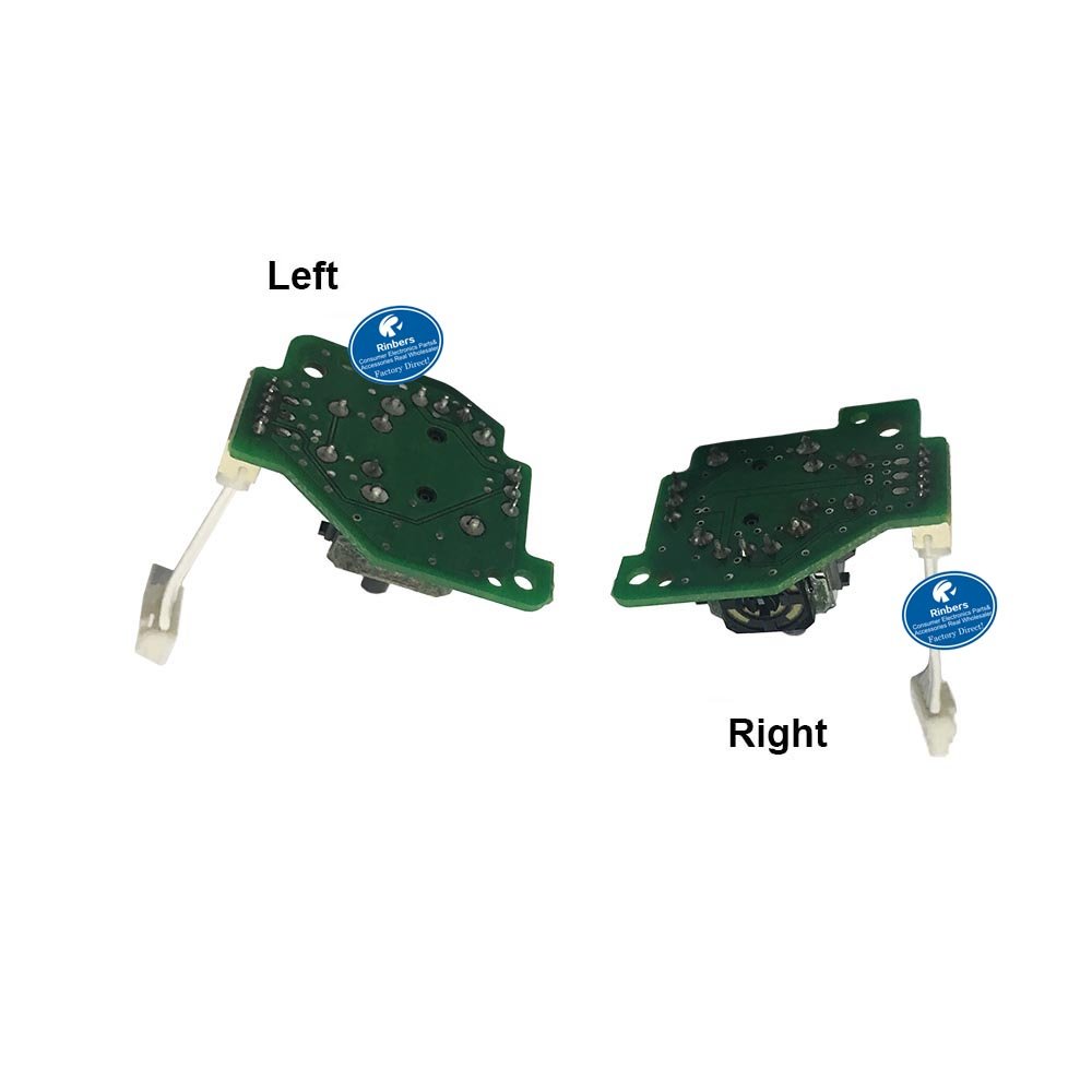 Rinbers® Left Right Analog Joysticks with PCB and Flex Cable Assembly Replacement for Nintendo Wii U Gamepad Controller