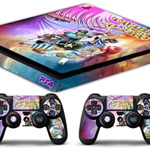 Skin Ps4 Slim - Saint Seiya Knights of The Zodiac - Limited Edition Decal Cover ADESIVA Playstation 4 Slim Sony Bundle