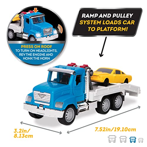 Driven by Battat – Toy Tow Truck For Kids – City Vehicle Toy – Lights & Sounds – Movable Parts – 3 Years + – Micro Tow Truck