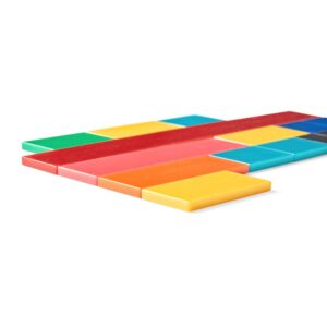 hand2mind Plastic Rainbow Blank Fraction Tiles, Montessori Math Materials, Fraction Manipulatives, Unit Fraction, Fraction Bars Math Manipulatives, Fraction Games, Homeschool Supplies (Set of 51)