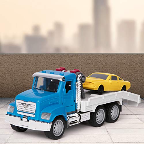 Driven by Battat – Toy Tow Truck For Kids – City Vehicle Toy – Lights & Sounds – Movable Parts – 3 Years + – Micro Tow Truck