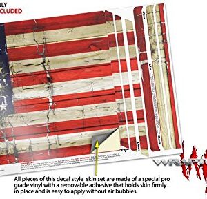 WraptorSkinz® Decal Style Skin Wrap Compatible with Sony PlayStation 4 Pro Console Skin Painted Faded and Cracked USA American Flag