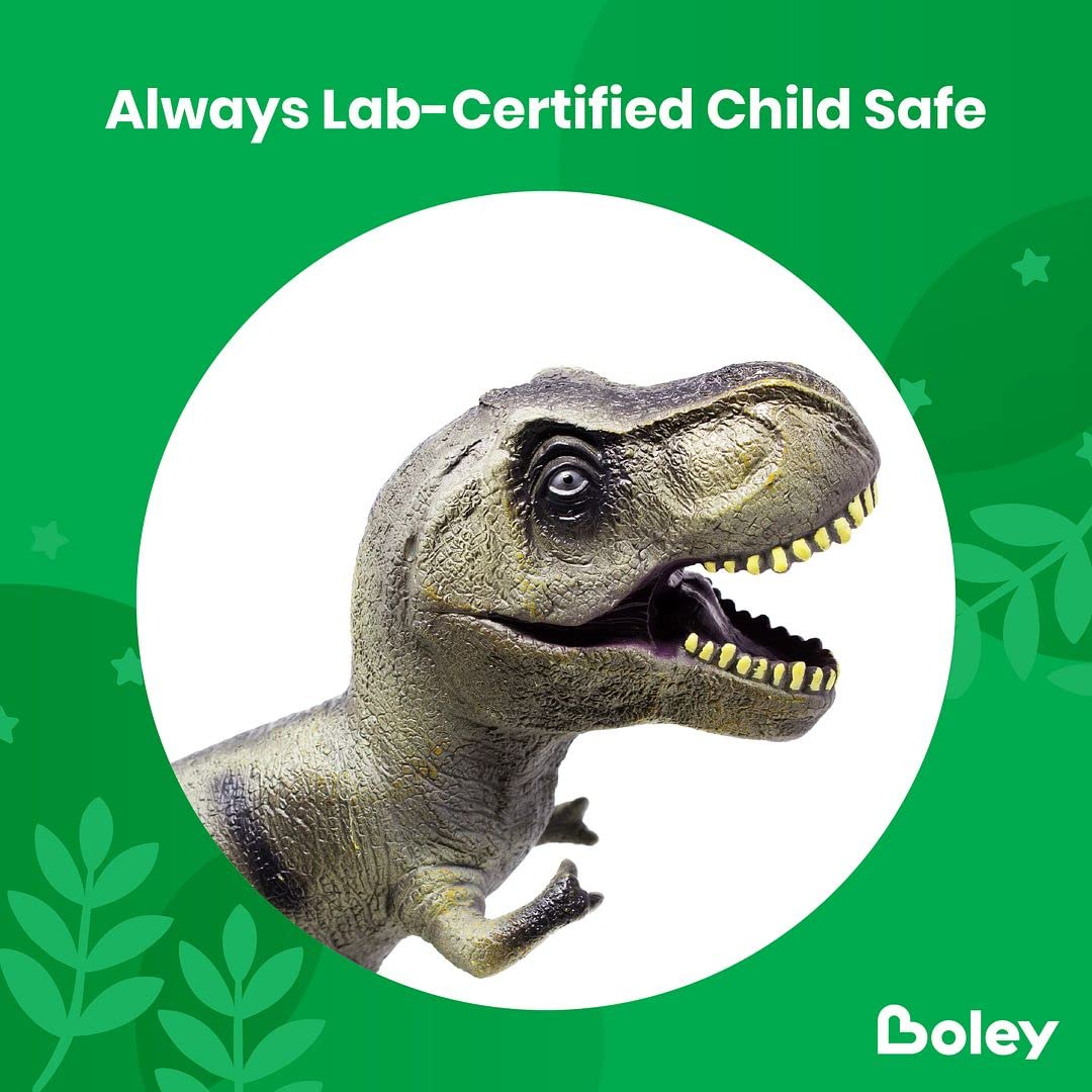 Boley Jumbo 22" Soft Jurassic T-Rex - Educational Dinosaur Figure for Rough Play, Party, and Toddler Gift