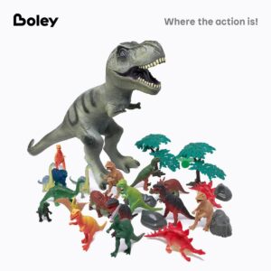 Boley Jumbo 22" Soft Jurassic T-Rex - Educational Dinosaur Figure for Rough Play, Party, and Toddler Gift