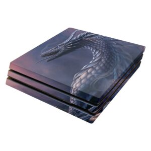 mightyskins skin compatible with sony ps4 pro console - dragon fantasy | protective, durable, and unique vinyl decal wrap cover | easy to apply, remove, and change styles | made in the usa