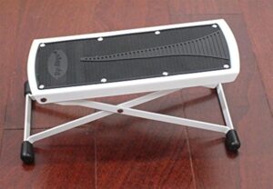 top stage 6-position height adjustable guitar foot rest, color white