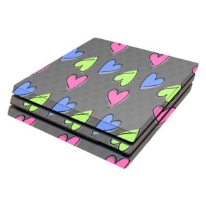 mightyskins skin compatible with sony ps4 pro console - girly | protective, durable, and unique vinyl decal wrap cover | easy to apply, remove, and change styles | made in the usa