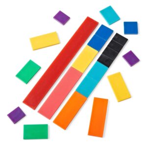 hand2mind Plastic Rainbow Blank Fraction Tiles, Montessori Math Materials, Fraction Manipulatives, Unit Fraction, Fraction Bars Math Manipulatives, Fraction Games, Homeschool Supplies (Set of 51)