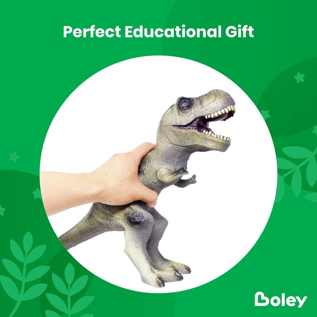 Boley Jumbo 22" Soft Jurassic T-Rex - Educational Dinosaur Figure for Rough Play, Party, and Toddler Gift