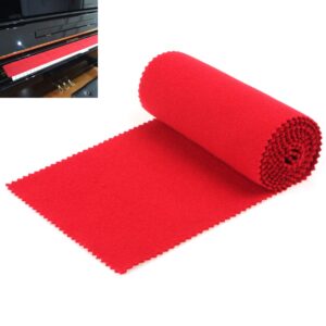 origlam red soft piano keyboard dust cover, 88 keys protective dust cover key cover for electronic keyboard, digital piano