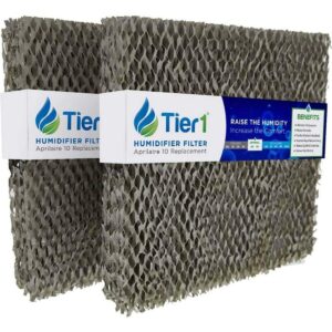 tier1 humidifier filter replacement for water panel 10 aprilaire models 110, 220, 500, 550, 558 - improves air quality in homes and offices - (2 pack)