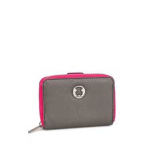 tous waterproof vinyl wallet for women, 11x13x2.5 cm, dubai saffiano collection