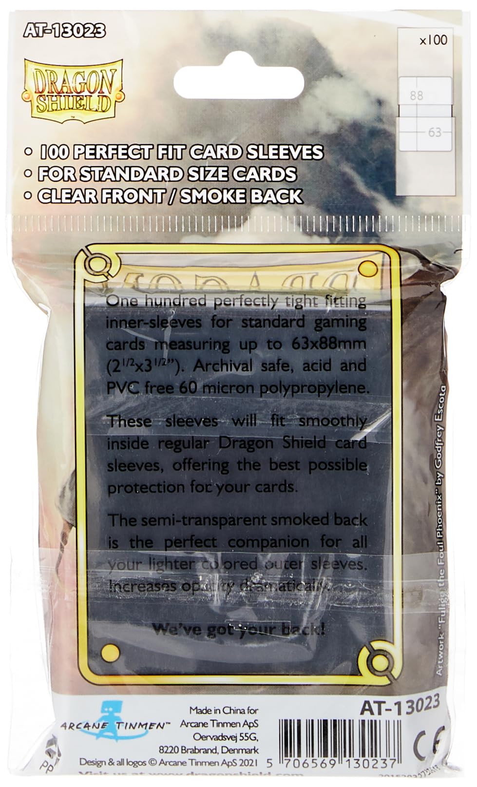 Dragon Shield AT-13023 Card Case, Smoke, One Size ( 100 count )