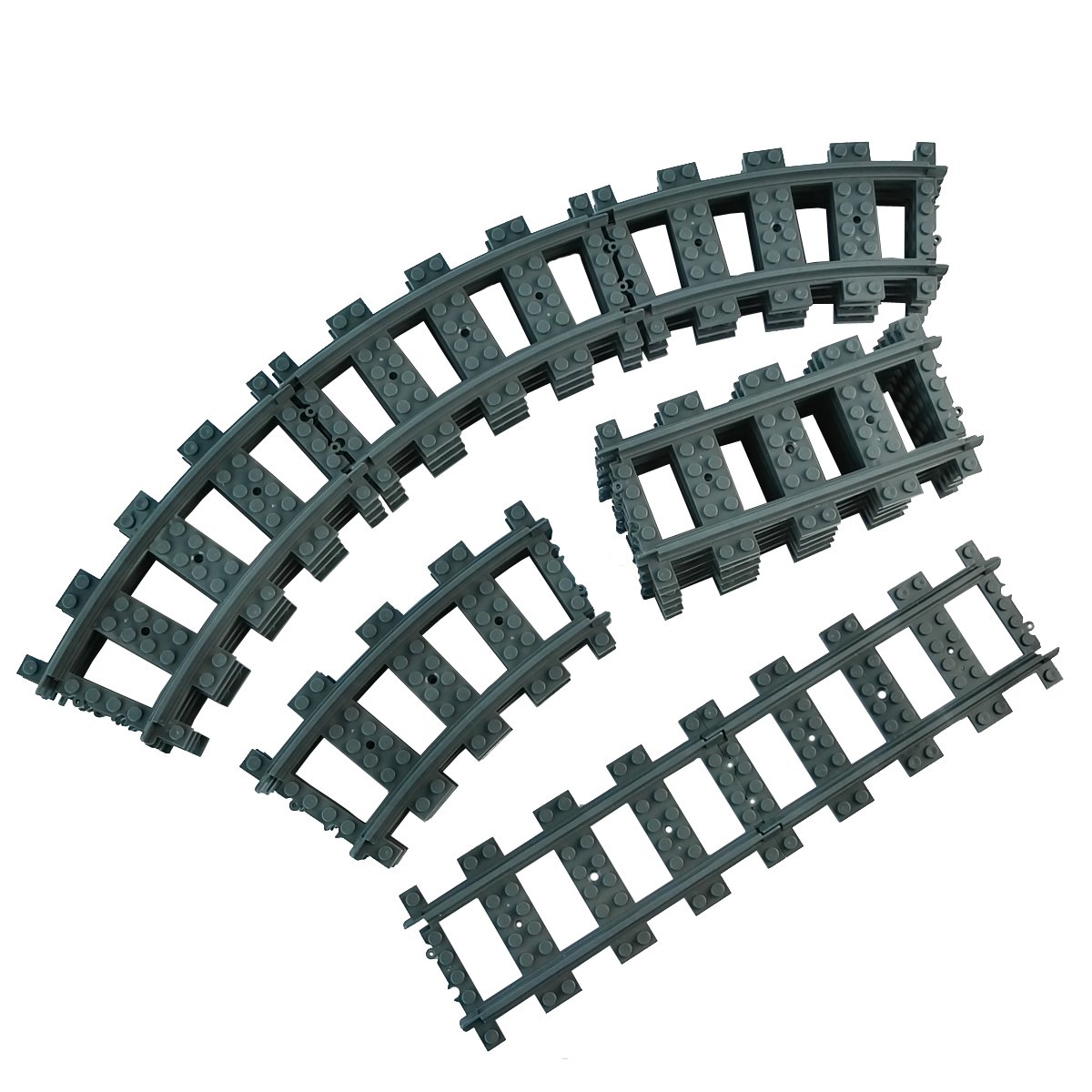 City Train Tracks Non-Powered City Railroad 24pcs Compatible Major Brands Building Block Toy Gifts