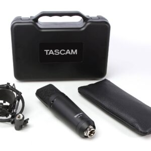 Tascam TM-180 Studio Condenser Microphone with Shockmount Hard Case