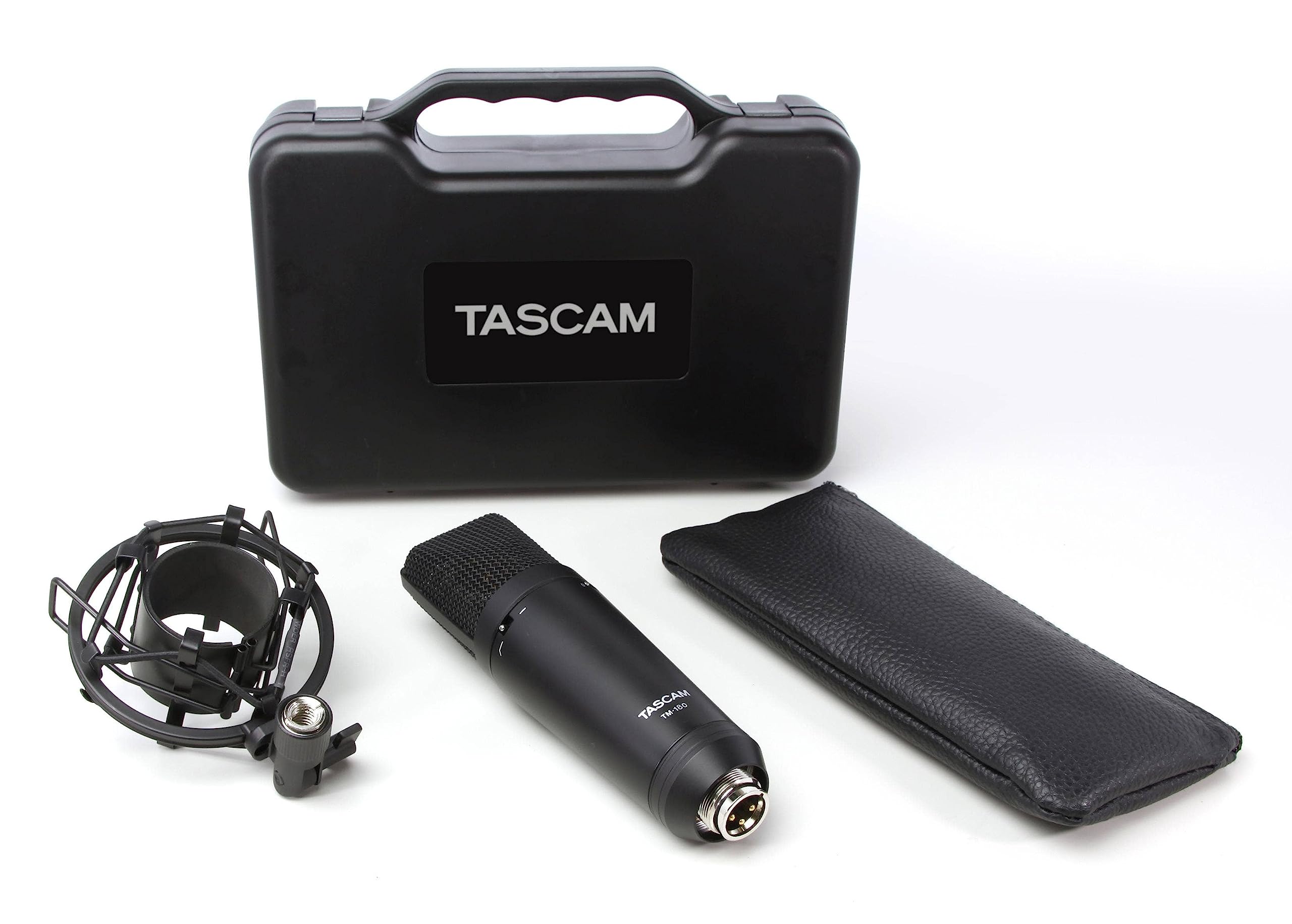 Tascam TM-180 Studio Condenser Microphone with Shockmount Hard Case