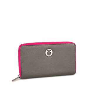 tous waterproof vinyl wallet for women, dubai saffiano collection