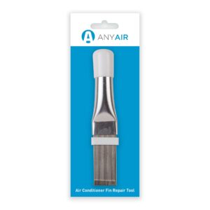 anyair fin comb, steel brush for air conditioner, cooler or radiator, heavy duty ac fin comb, silver