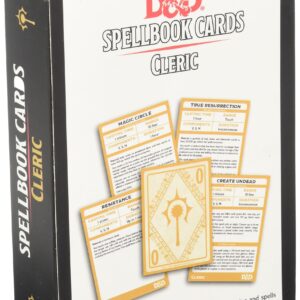 Dungeons & Dragons: Spell Book Cards: Cleric Deck Card Game (8 Players)