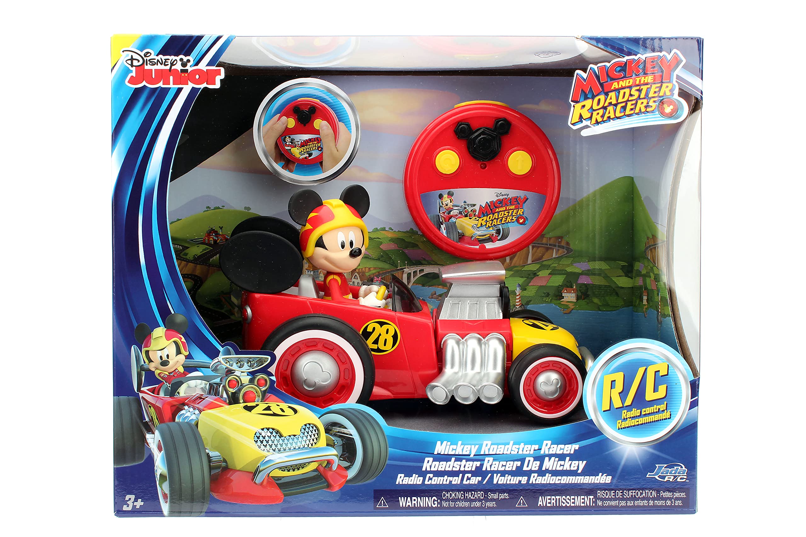 Jada Toys Disney Mickey Roadster Racer RC Vehicle Red, Standard