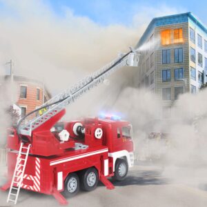 Driven by Battat – Large Toy Fire Truck for Kids – Toy Rescue Vehicle – Red Emergency Toy Truck – Lights & Sounds – 3 Years + – Standard Fire Truck