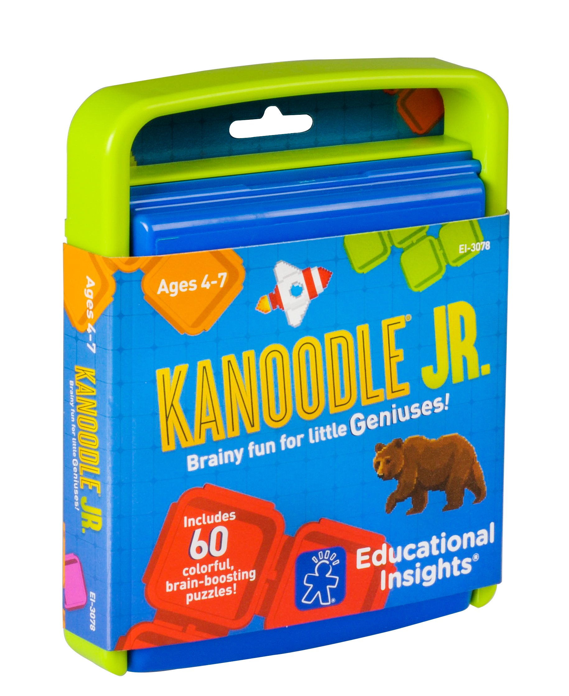 Educational Insights Kanoodle Jr. Brain Boosting Puzzle Game, Brain Teaser Game for Kids, 2-D & 3-D Puzzles, Gift For Kids Ages 4 to 7