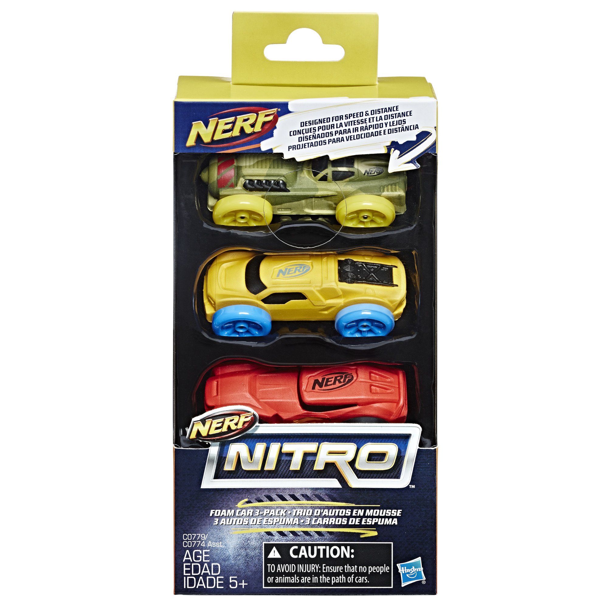 Nerf Nitro Foam Car 3-Pack, Set 5