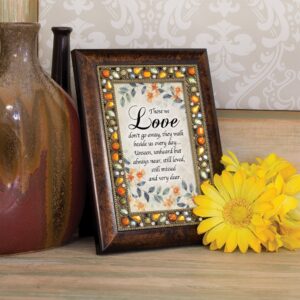 Cottage Garden Those We Love Still Missed Jeweled Amber Earth Tones 4 x 6 Easel Back Photo Frame