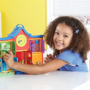 Learning Resources Latch & Learn School House, Fine Motor Toy, Develops social skills, Educational Toddler Toys, 6 Pieces, Ages 3+