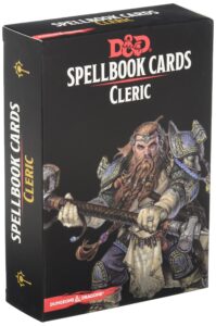 dungeons & dragons: spell book cards: cleric deck card game (8 players)