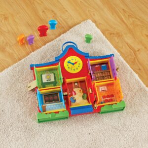 Learning Resources Latch & Learn School House, Fine Motor Toy, Develops social skills, Educational Toddler Toys, 6 Pieces, Ages 3+