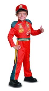 cars 3 lightning mcqueen classic toddler costume, red, medium (3t-4t)