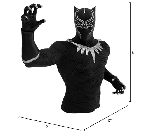 Marvel Black Panther Bust Bank Action Figure Multi-colored, 4"