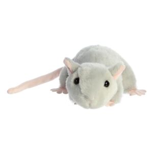 Aurora® Adorable Mini Flopsie™ Mouse Stuffed Animal - Playful Ease - Timeless Companions - Gray 8 Inches