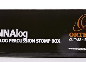 Ortega Guitars Analog Singer-Songwriter Stomp Box with Built-in Passive Piezo for Kick Sound, Natural (ANNALOG)