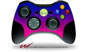 smooth fades hot pink blue - wraptorskinz decal style vinyl skin compatible with xbox 360 wireless controller (controller not included)