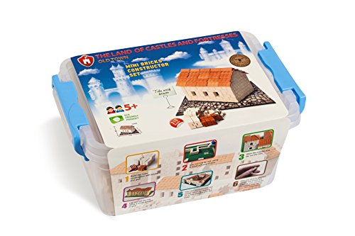 Wise Elk Toy Storage construction set, real plaster bricks, gypsum reusable building kit, 370 pcs, educational gift