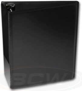 bcw 1-alb3c-pl-blk 3 inch album - plain - black