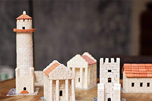 Wise Elk Toy Storage construction set, real plaster bricks, gypsum reusable building kit, 370 pcs, educational gift