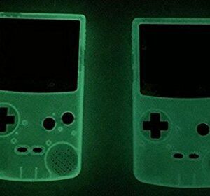 New Replacement Full Housing Shell Cover Case Pack Backlight Backlit for Gameboy Color GBC Repair Part-Luminous Green Edition