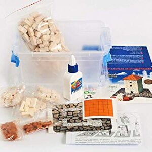 Wise Elk Toy Storage construction set, real plaster bricks, gypsum reusable building kit, 370 pcs, educational gift